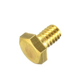 Brass Hex Bolts, 1pcs Fully Thread Grade 4.8 Machine Screws - Brass ...