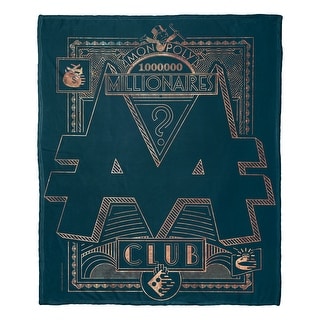 Hasbro Monopoly Millionare Club Silk Touch Throw Blanket - Bed Bath ...