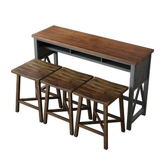 Farmhouse Counter Height 4-Piece Dining Table set - Bed Bath & Beyond ...