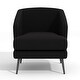 Grondin Mid-Century Modern Style Upholstered Accent Barrel Chair with ...