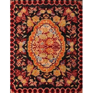 Ahgly Company Machine Washable Abstract Chocolate Brown Area Rugs - Bed ...