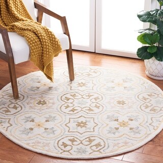 SAFAVIEH, Handmade Micro-Loop Yasemin Clover Wool Rug - Bed Bath ...