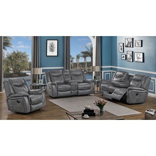 Conrad Grey 3-piece Living Room Set - Bed Bath & Beyond - 25860081