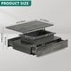Lift Top LED Coffee Table with Storage, Modern Gray Farmhouse Design ...