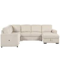 Corduroy Combination Sofa U-shaped Sectional Sofa w/Storage Chaise - Bed Bath & Beyond - 39806849