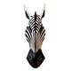Wooden Tribal Zebra Mask Black White Stripe Hand Carved Wall Plaque ...