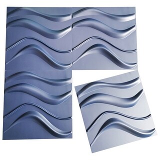 Art3d 3D Wall Panels PVC Wave Design II (32 Sq.Ft) - Bed Bath & Beyond ...