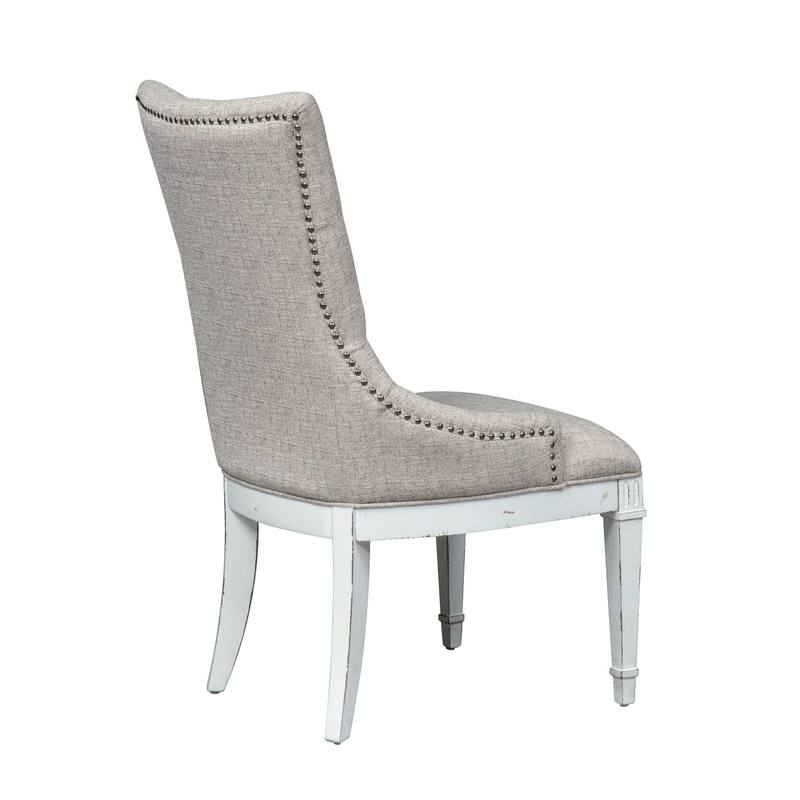 Abbey Park Weathered Brown & Antique White Hostess Chair (Set of 2 ...