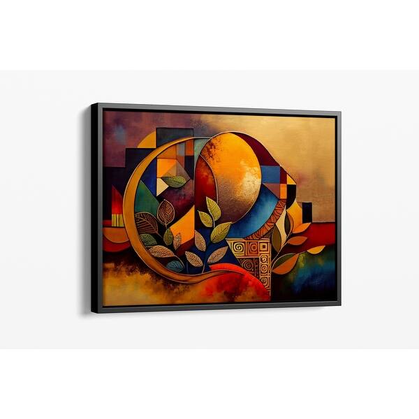 Amrita Sen The Orange and The Branches Canvas - Black Frame - Bed Bath ...