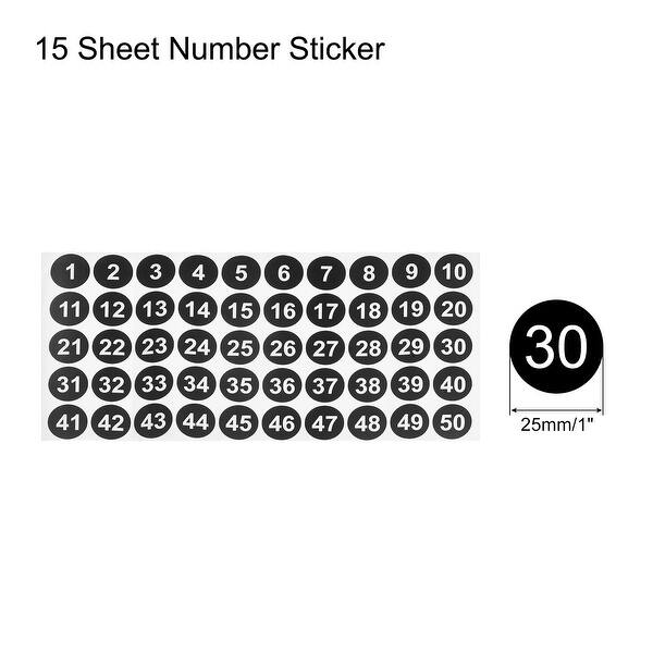Number Stickers, Number Label, Self Adhesive Marked Sticker for ...