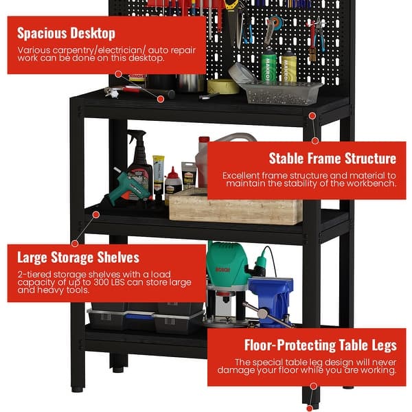 Steel L Shop Workbench