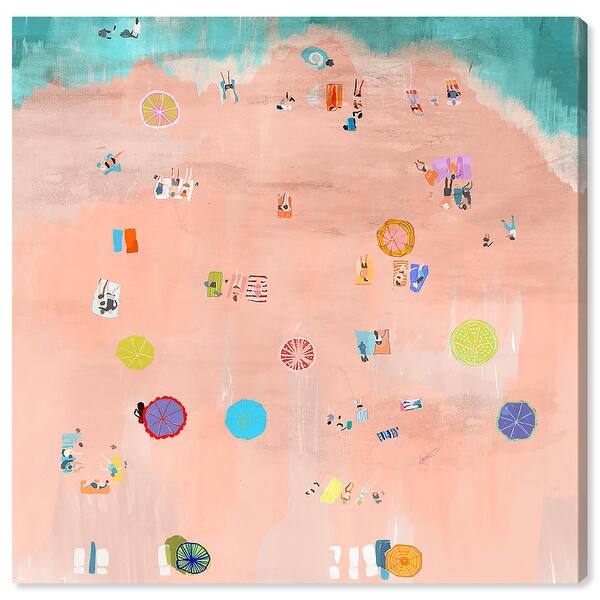 Oliver Gal 'Beach Day Summer' Nautical and Coastal Wall Art Canvas ...