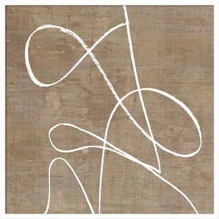 Swooping Lines by PI Studio Wood Framed Wall Art Print - Svelte White ...