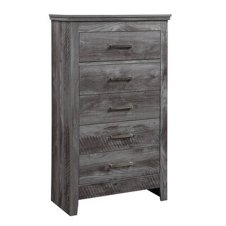 Crescent Rustic Grey Oak 5-drawer Chest - Bed Bath & Beyond - 38103218