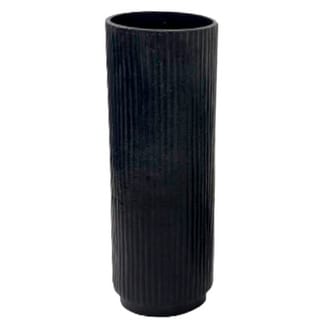 Flower Pot Raw Dark Brown ALUMINUM Dia H17.32"- A - Raw Dark Brown ...