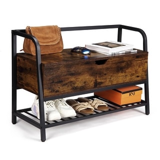 Vintage Shoe Rack Bench with Storage Chest - Bed Bath & Beyond - 39982916