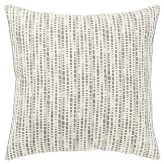 Rizzy Home Transitional Ivory Decorative Pillow Cover 20" x 20" - Bed ...