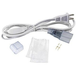 White LED Neon Rope Light Power Cord Kit - 120 Volt - 5 Feet - Bed Bath ...