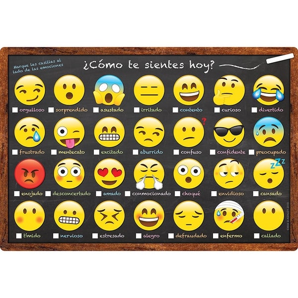 Chart Spanish Feelings And Emotions Dry-Erase Surface - Bed Bath ...