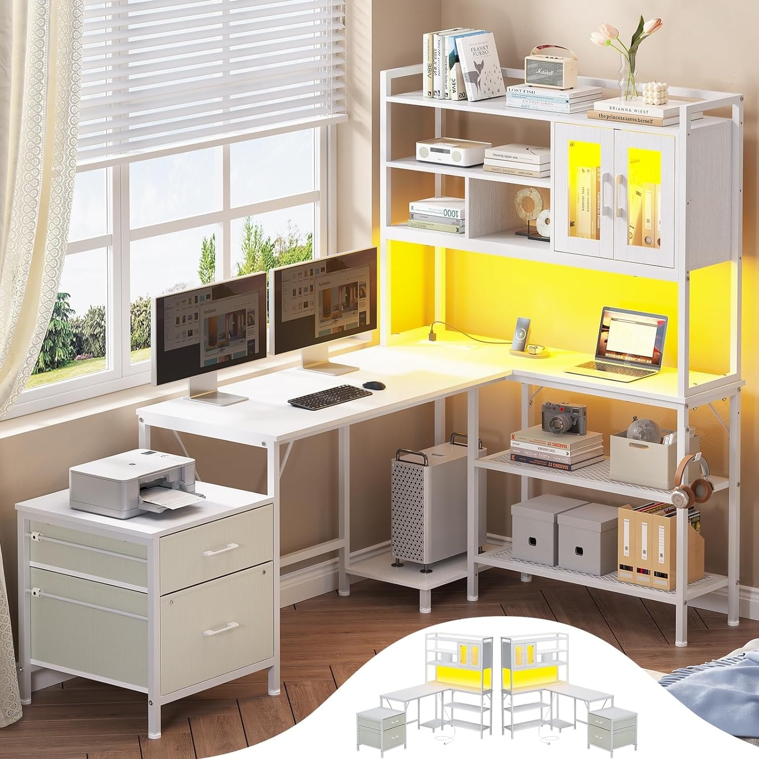 L Shaped Gaming Desk 68" - On Sale - Bed Bath & Beyond - 38369751