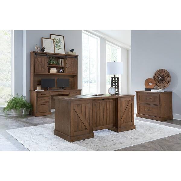 Avondale Desk, Office Writing Table, Wood Credenza, Fully Assembled ...