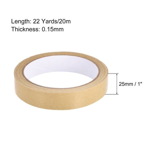 3pcs Brown Paper Tape 22 Yards x 1 Inch Self Adhesive Packaging Tape ...