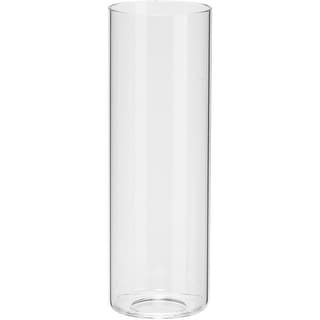 Elara Collection Clear Glass Accessory Cylindrical Shade - 3 in x 3 in ...