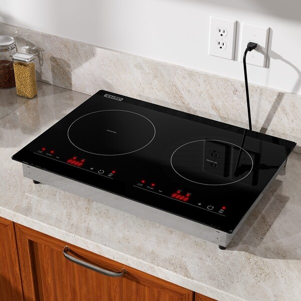 Portable 20.5 in. Electric Modular Induction Cooktop Smooth Surface in Black with 2 of Elements On Sale Bed Bath Beyond 41031954