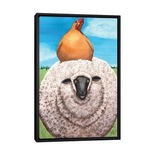 iCanvas "Cluck Ewe" by Catherine G McElroy Framed Canvas Print - Bed ...