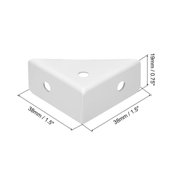 2Pcs Angle Corner Brackets 38x38mm Braces Joining Support with Screws ...