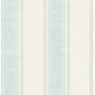 Seabrook Designs Montague Distressed Stripe Unpasted Wallpaper - Bed ...