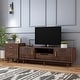 Mid Century TV Stand for 65+ Inch, Sliding Door & Drawer Storage ...