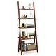 5 Tier Ladder Shelf Freestanding Display Leaning Storage Shelves - Bed ...