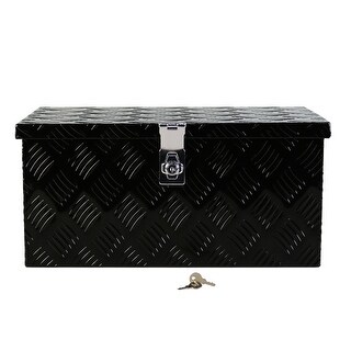 20 Inch Aluminum Tool Long Box with Lock Side Handle and Keys - Bed ...