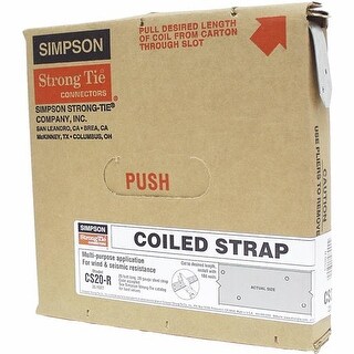 Simpson Strong-Tie 25' 20Ga Coiled Strap CS20-R Unit: EACH Contains 4 ...