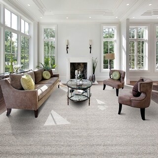 Hand Tufted Ash Gray, Berber Wool Traditional Oriental Area Rug - 10' 7 ...