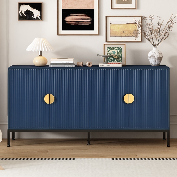Blue sideboard buffet table store