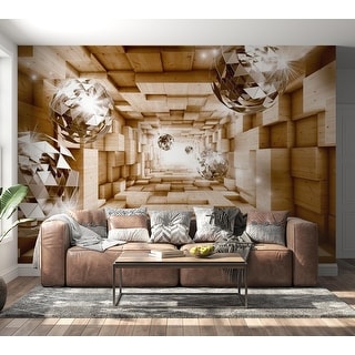 3D Illusion Non-pasted Wallpaper Wall Mural - Perspective Play - Bed ...