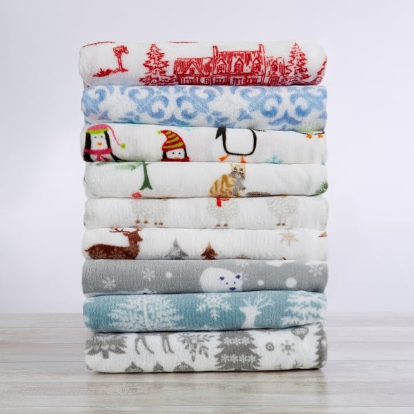 Luxurious Printed Velvet Plush Warm and Cozy Sheet Set. - Bed Bath ...