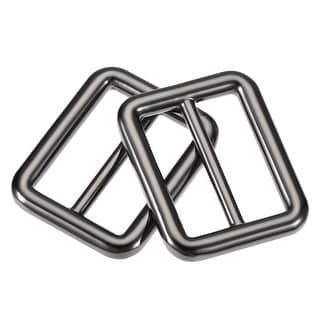 25mm(0.98") Metal Slide Strap Adjustable Buckle Fastener Black 12pcs ...