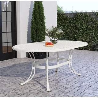 Sanibel White Outdoor Dining Table - Bed Bath & Beyond - 33134111