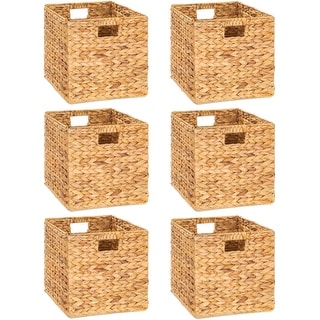 12x12in Water Hyacinth Storage Baskets - Bed Bath & Beyond - 40966832