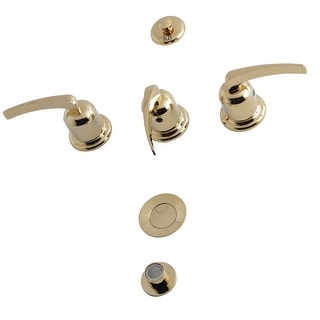 Kingston Brass Centurion 1.5 GPM Widespread Bidet Faucet with 3 Lever ...