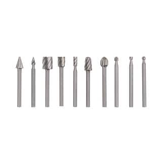 Rotary File Drill Bit Set 1/8” Shank Burrs Grinding Cutter Tool Wood ...