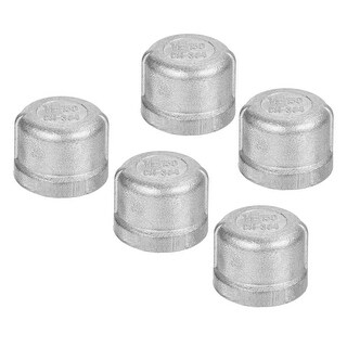 Pipe Fitting Cap, 5 Pack Stainless Steel Pipe Cap for DIY, Plumbing - Bed Bath & Beyond - 39076920