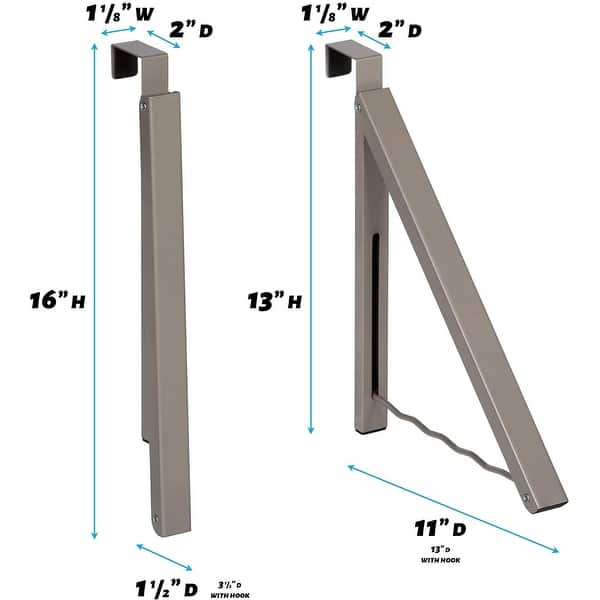 Over the Door Closet Valet - Single Hook Retractable Collapsible ...