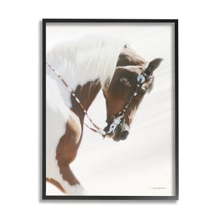 Stupell Galloping Horse with Halter Framed Giclee Art Design by Kari ...
