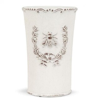 Tall Emboss Bee In Crest Vase - Bed Bath & Beyond - 40042313
