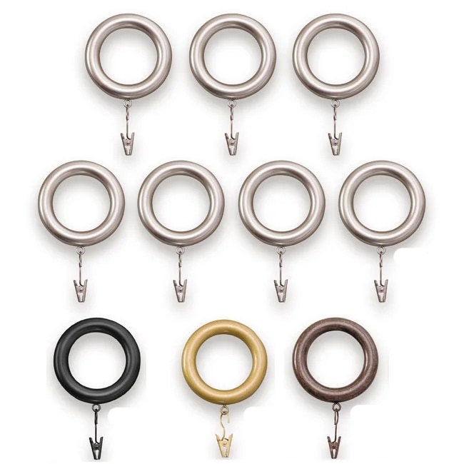 Bold Pole Curtain Rod Rings (Set of 7) - Bed Bath & Beyond - 4224990