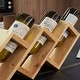 Pine Table Wine Rack, Small Countertop Wine Rack Holds 3 Bottles - 22.5 ...